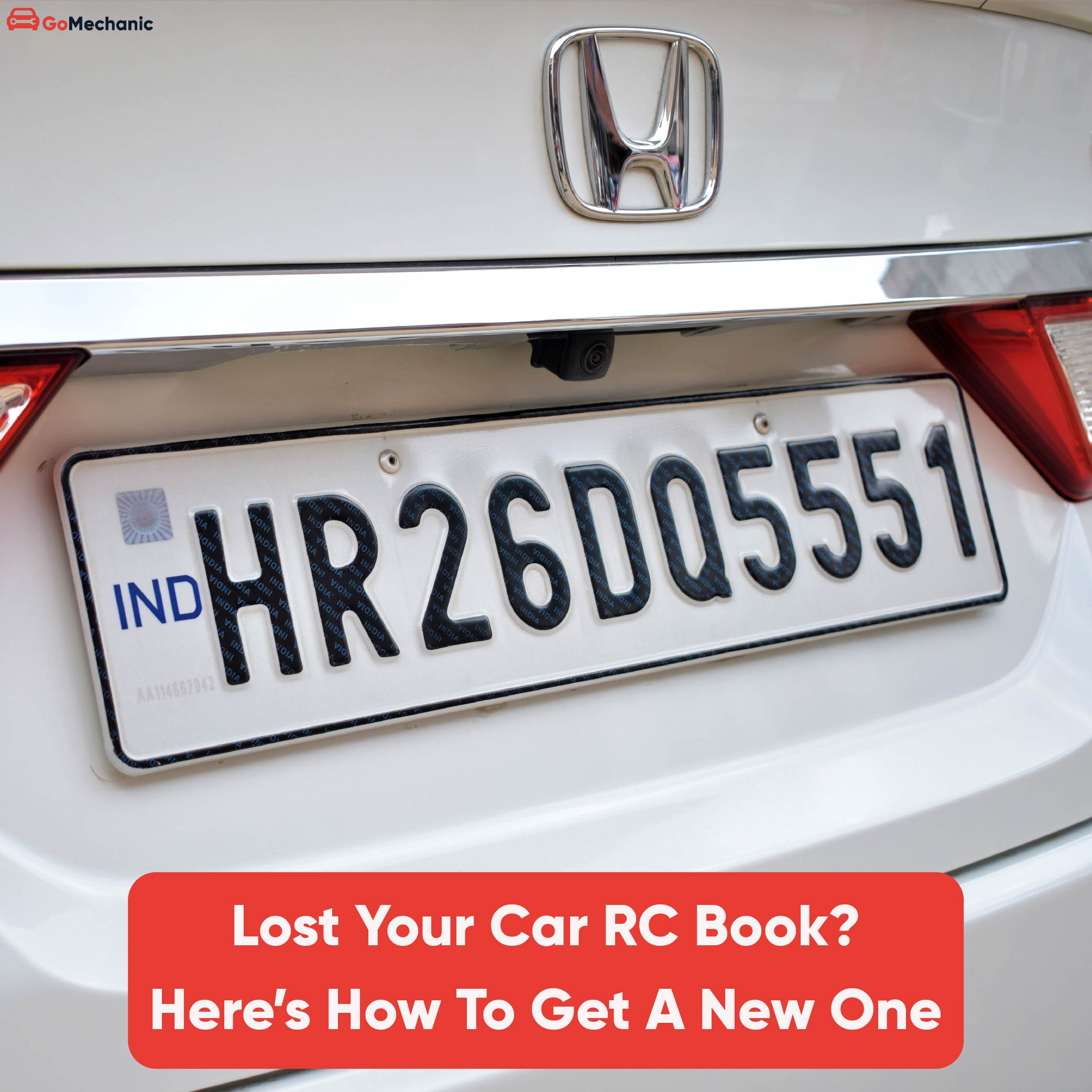 Lost vehicle registration store