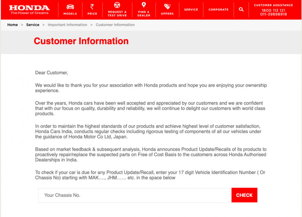 Honda Recalls over 65,000 Cars made in 2018. Check yours Now!