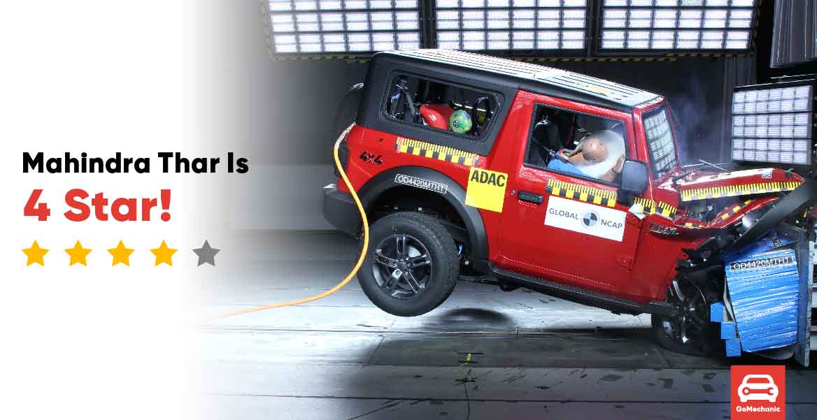 2020 Mahindra Thar Is 4-Star! - Global NCAP Crash Test Safety Rating