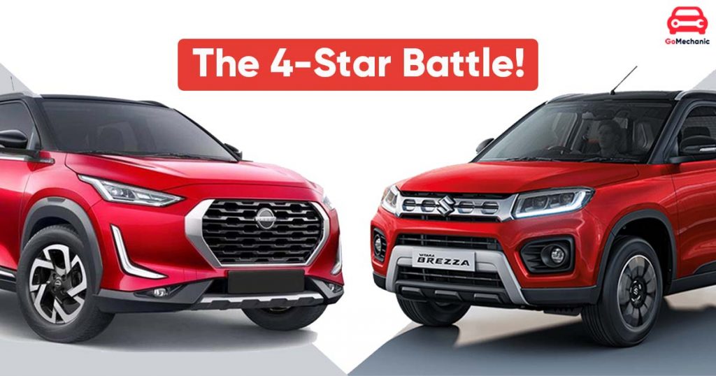 Maruti Suzuki Vitara Brezza vs Nissan Magnite | Two 4 Stars Battle it out!