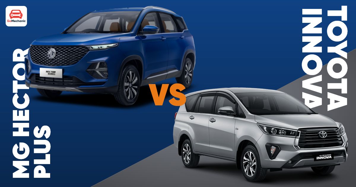 MG Hector Plus vs Toyota Innova Crysta