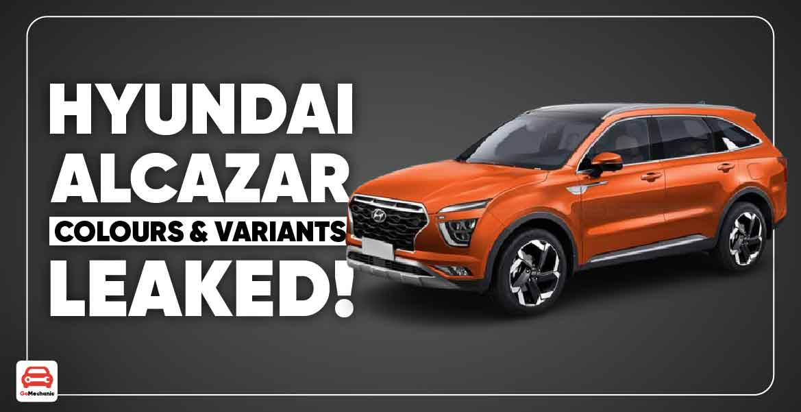 Hyundai Alcazar Variants and Colors LEAKED