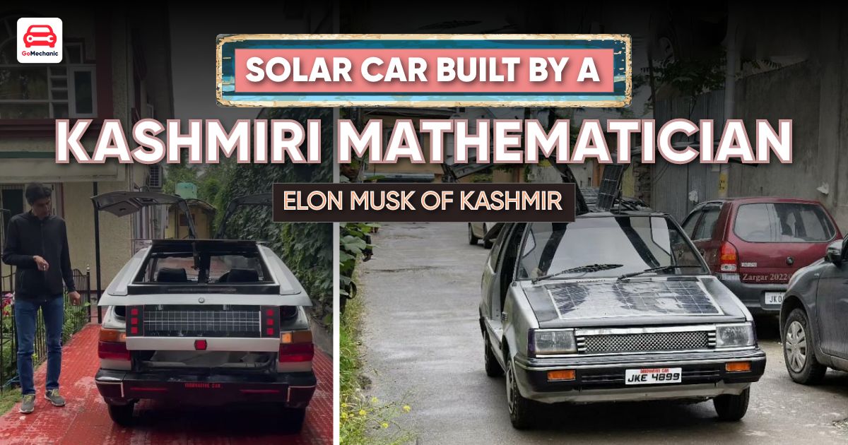 Here's The Solar Car Built By A Kashmiri Mathematician!