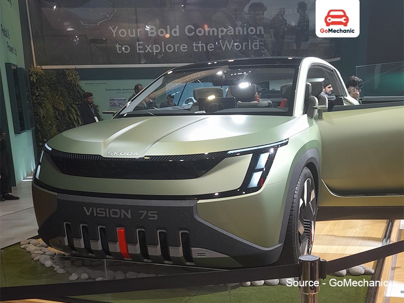 New Skoda Vision 7S Concept at Global Expo 2025.