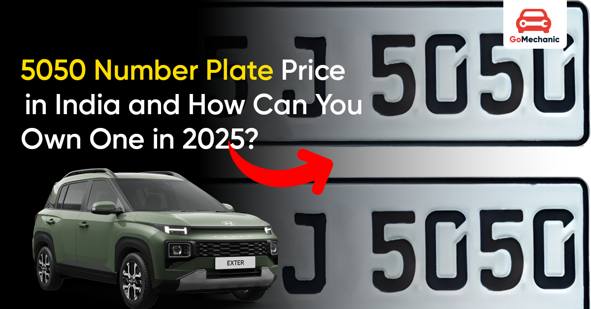 5050 Number Plate Price in India 2025 - GoMechanic