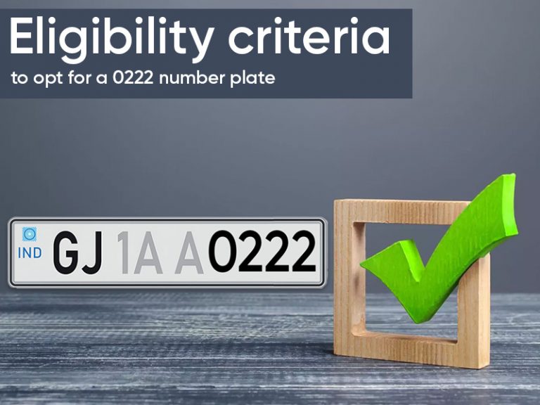 0222 Number Plate Price in India 2025 & Registration Process
