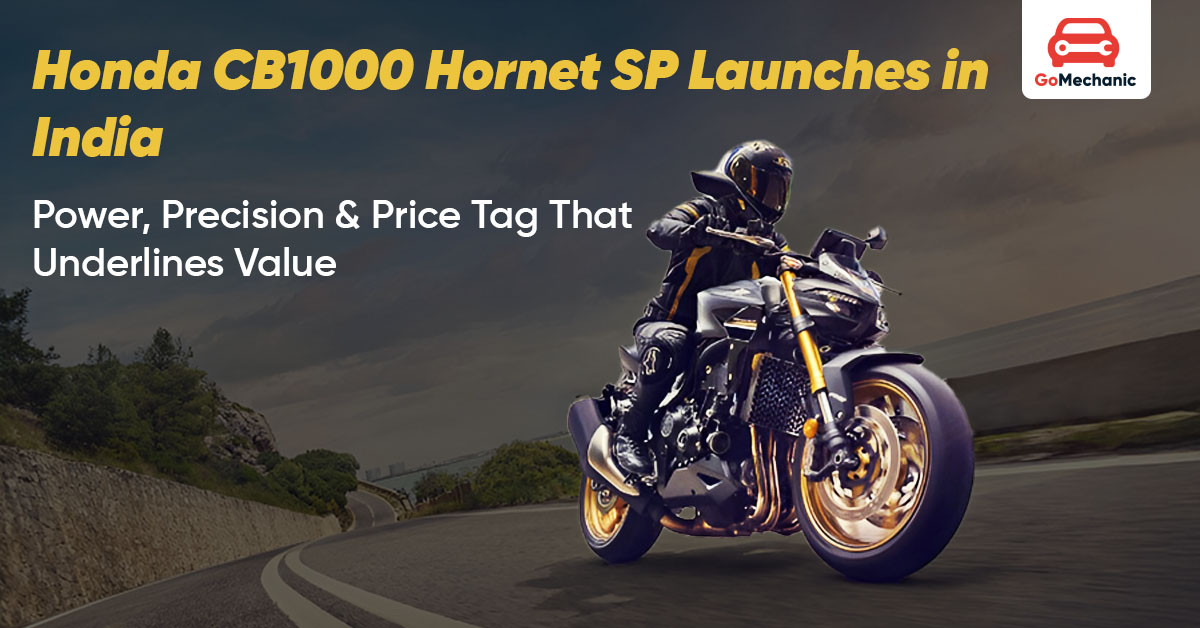 Honda CB1000 Hornet SP Launched in India at ₹12.36L