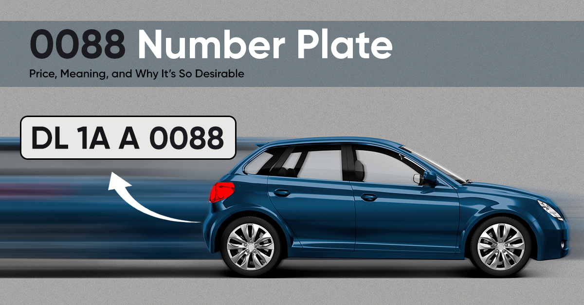 0088 Number Plate Price & VIP Status in India