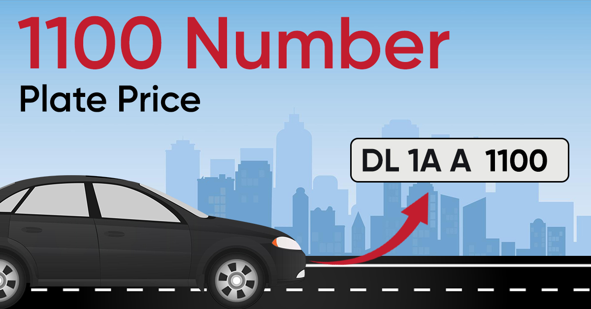 1100 Number Plate Price in India 2025 – VIP Plate Guide