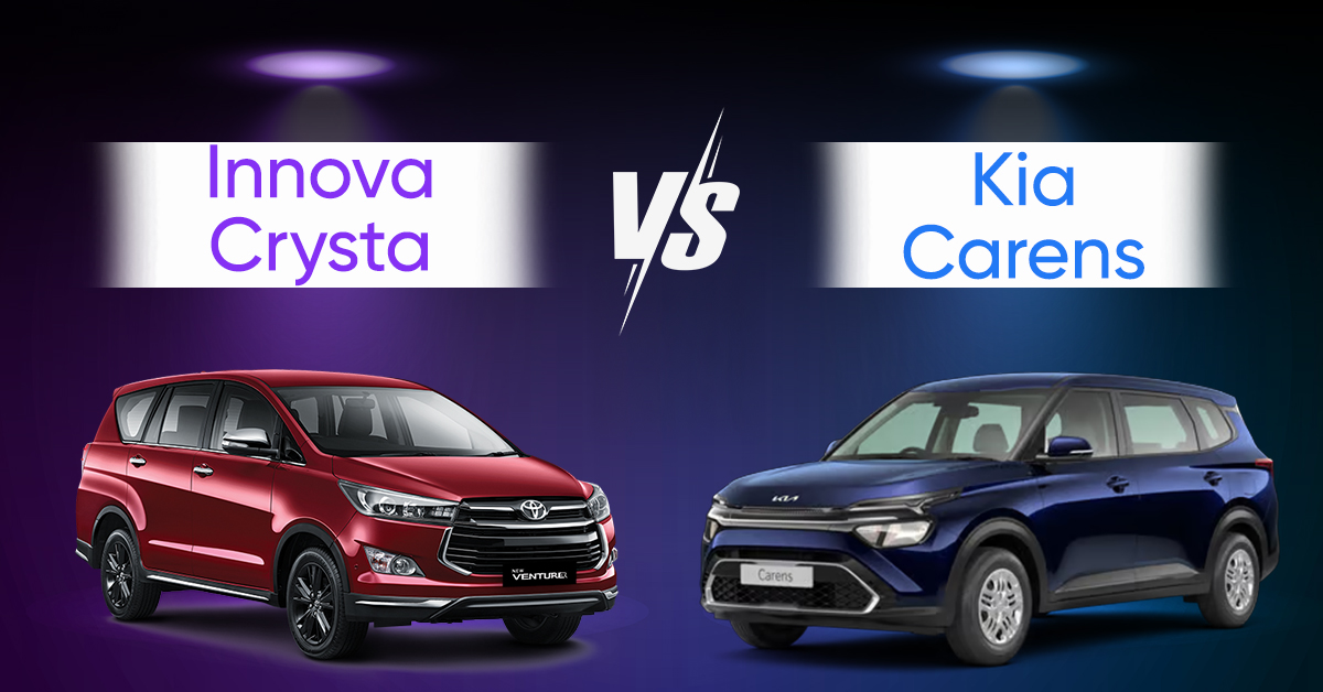 Innova Crysta vs Kia Carens MPV Comparison India 2025