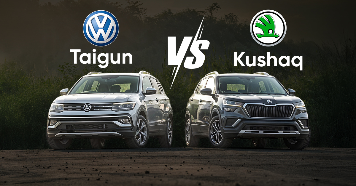 Skoda Kushaq vs Volkswagen Taigun – SUV Comparison 2026