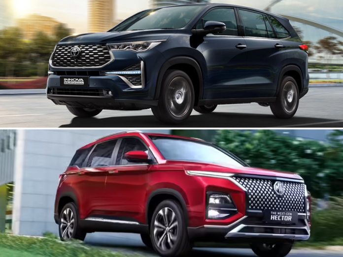 MG Hector vs Toyota Innova Hycross Comparison 2025