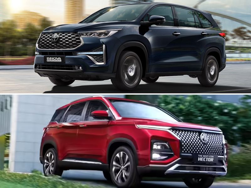 MG Hector vs Toyota Innova Hycross Comparison 2025