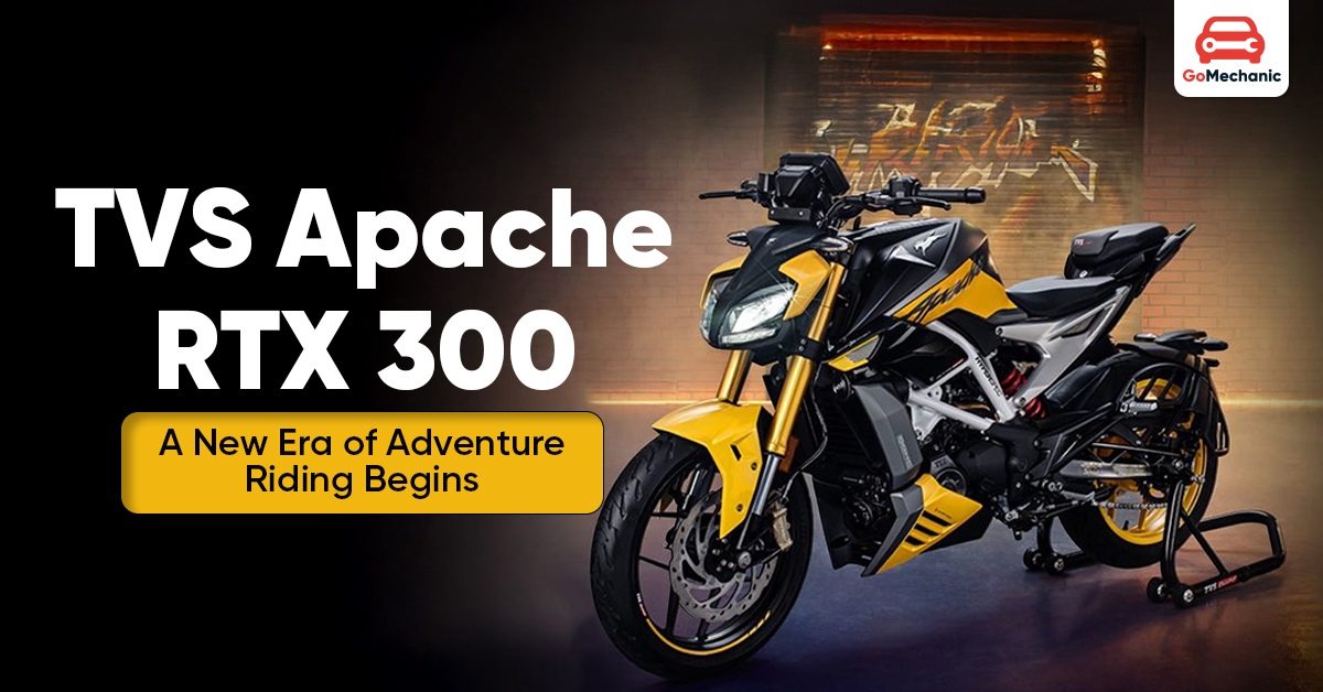 TVS Apache RTX 300 Launch Oct 15: Specs, Price & Features