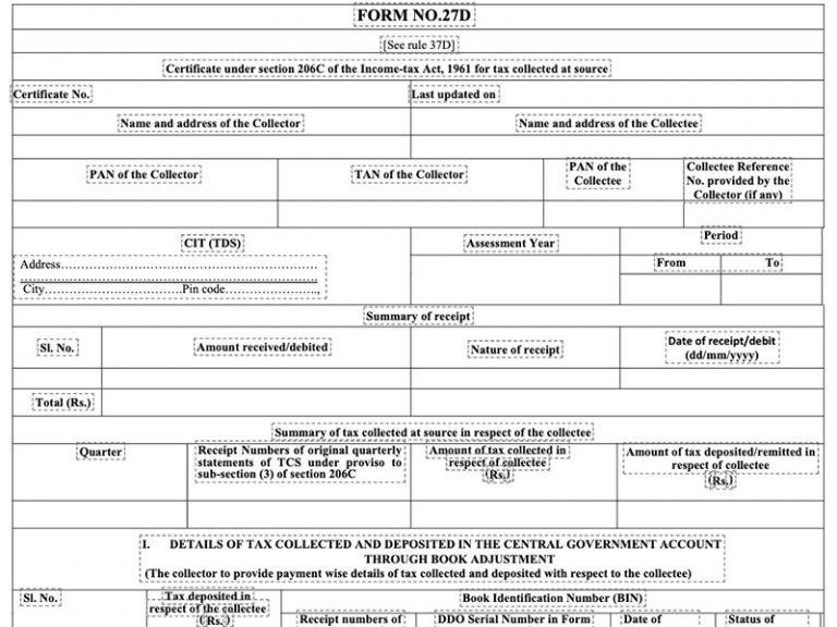 Form 27D for Cars: Everything You Need to Know About TCS