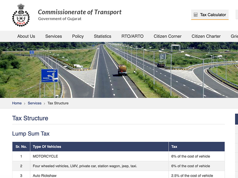 Road tax in Gujarat Guide: Charges, Rules & Online Payment